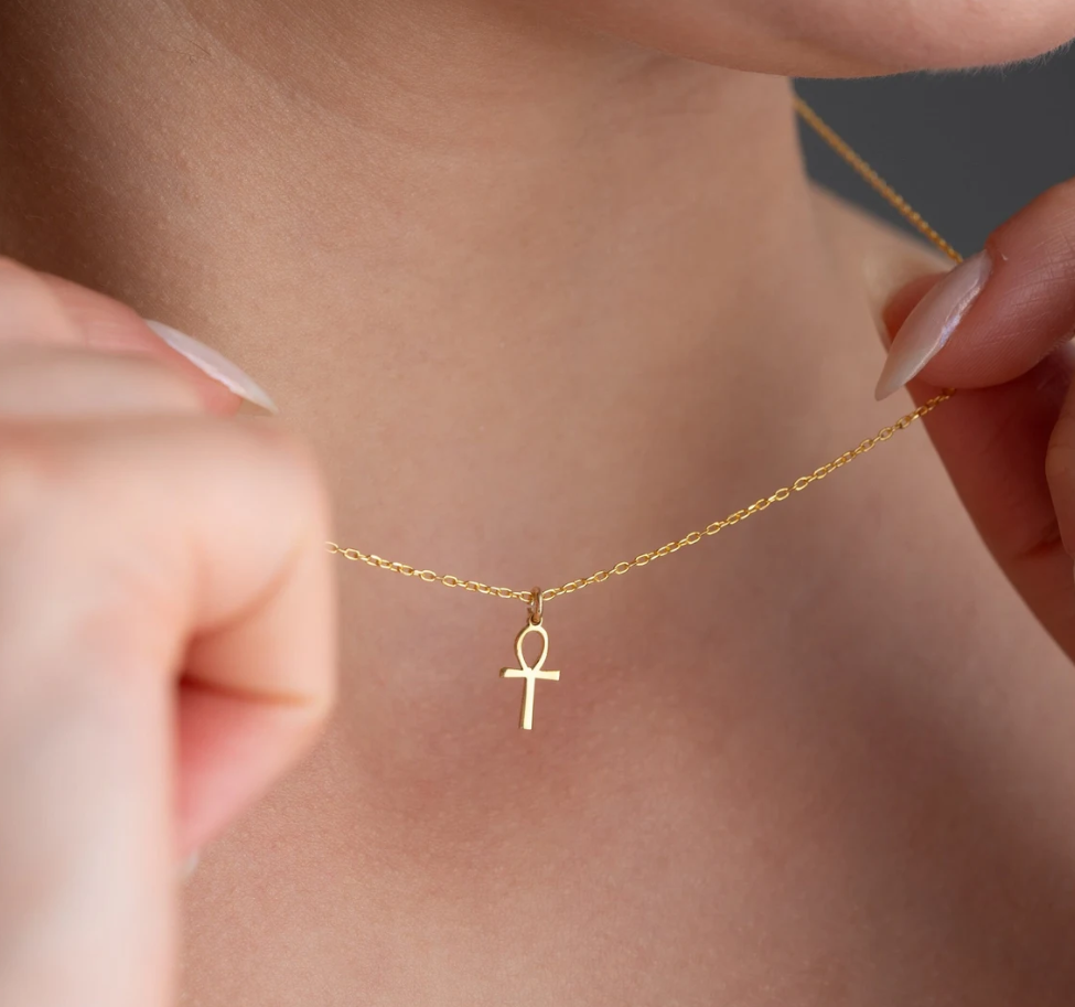 Dainty Ankh Necklace – A Symbol of Life and Spirituality – Heart Melting