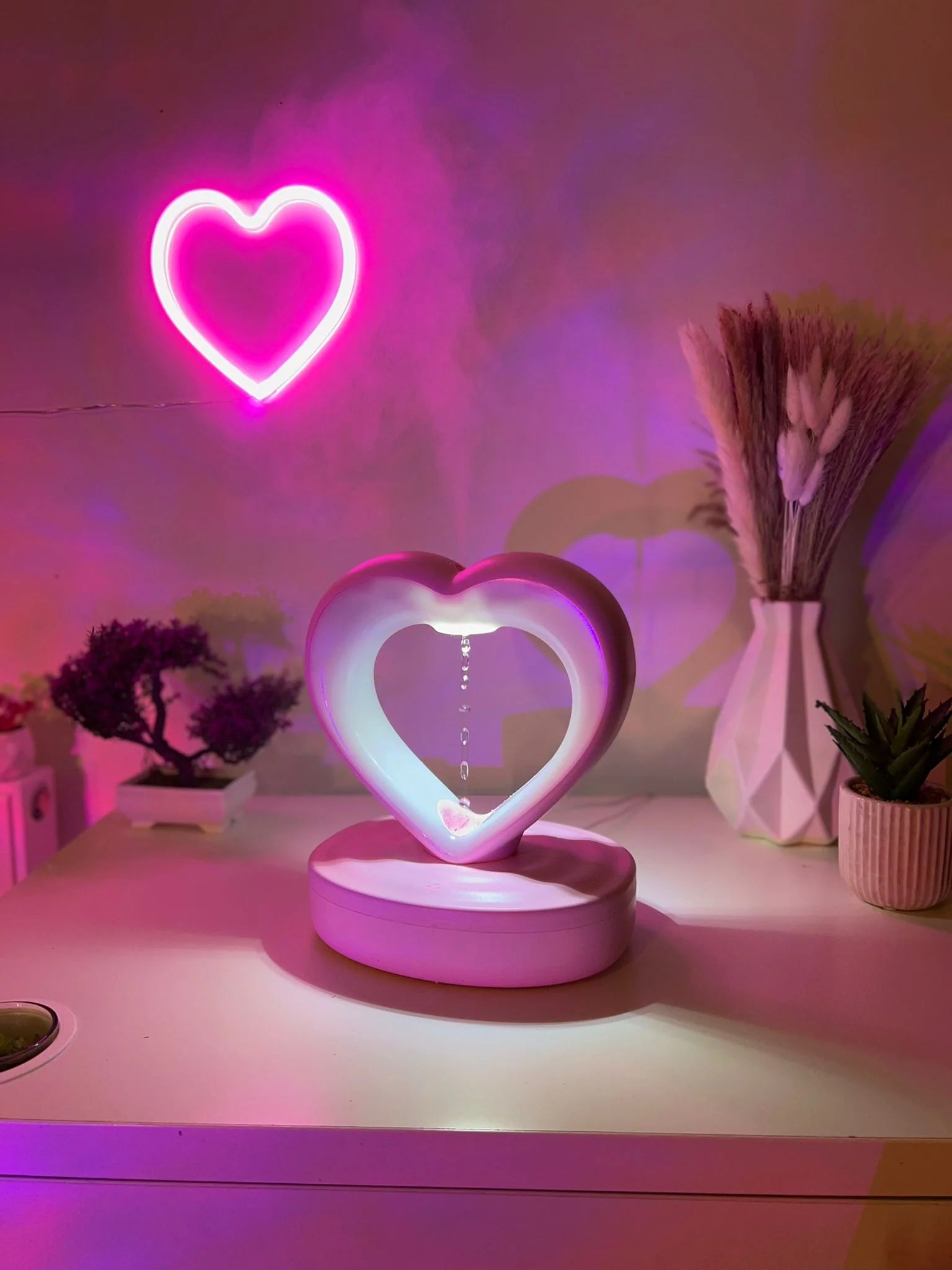 Eternal Heart Humidifier Lamp – A Romantic Blend of Light and Comfort ...