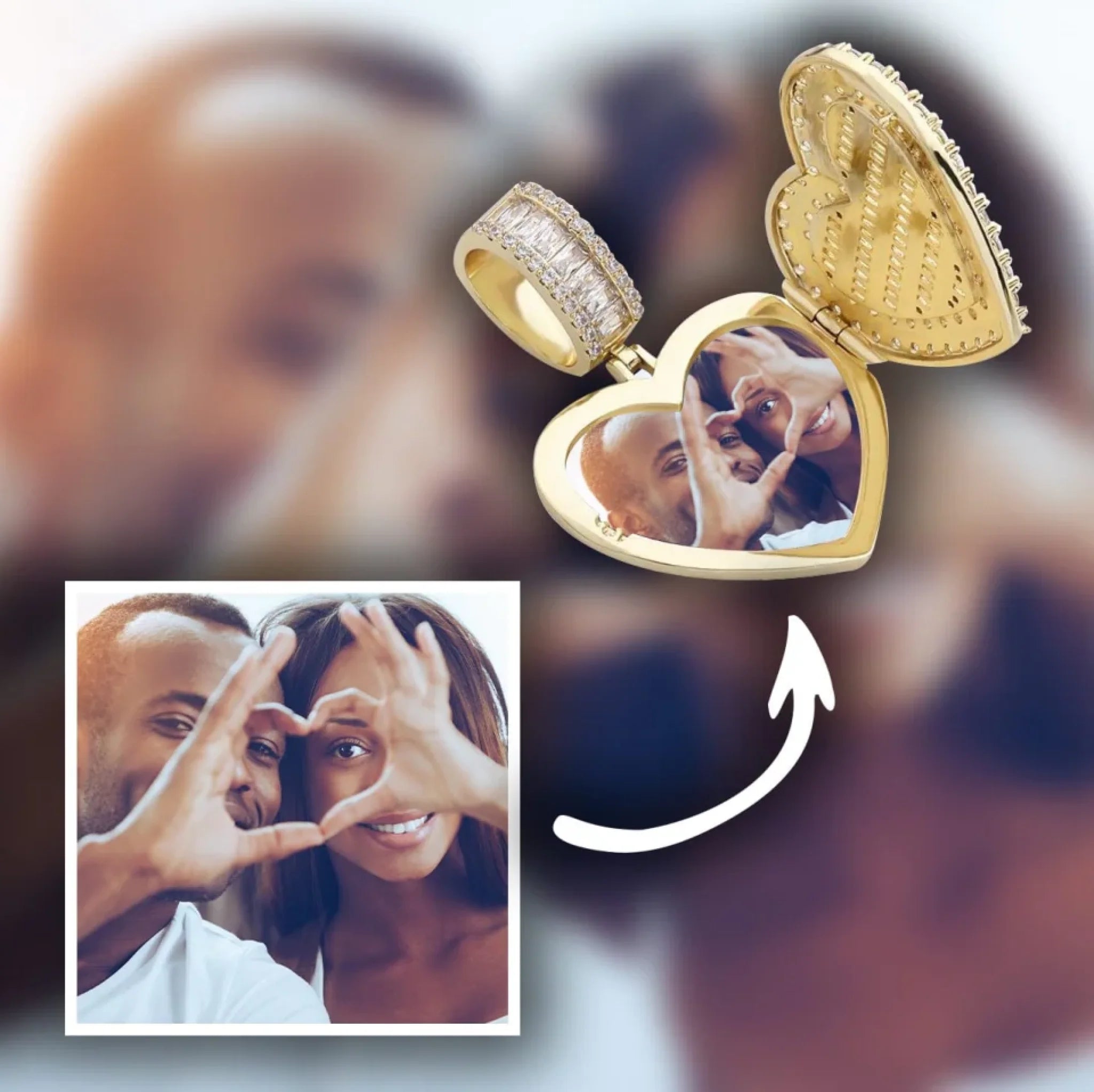 Forever Memory Heart Photo Locket – Heart Melting