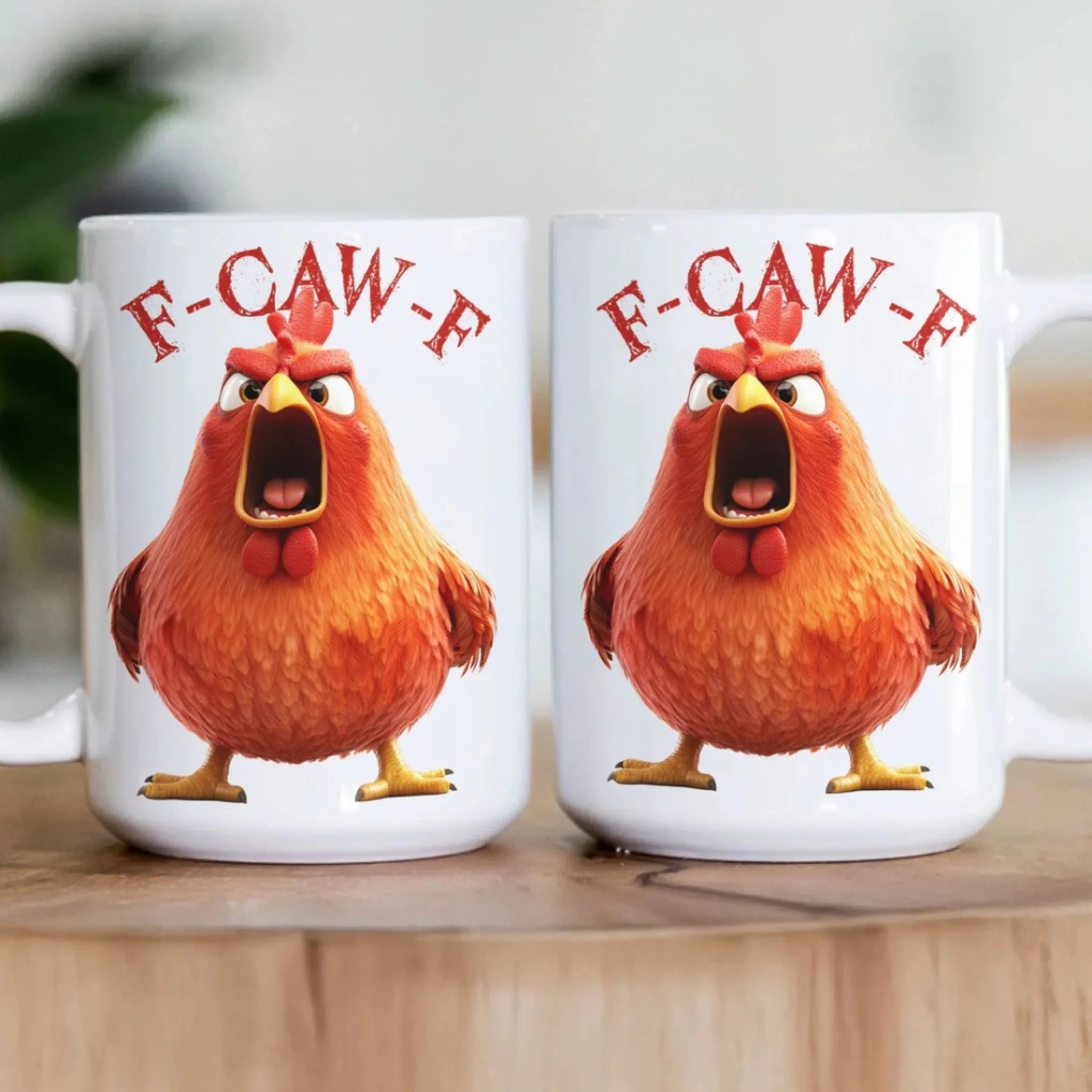 Funny Mug - Humorous Crow F-Caw-F - For Coworkers, Friends - Personali ...