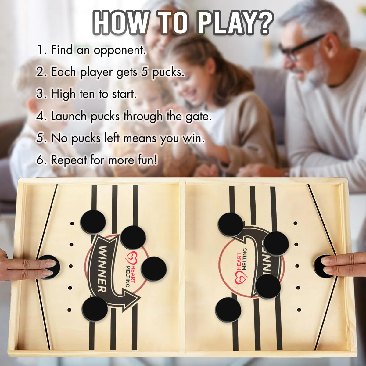 Best Interactive Game Ever - Fast Sling Puck Game - Unique Gift For Fa ...