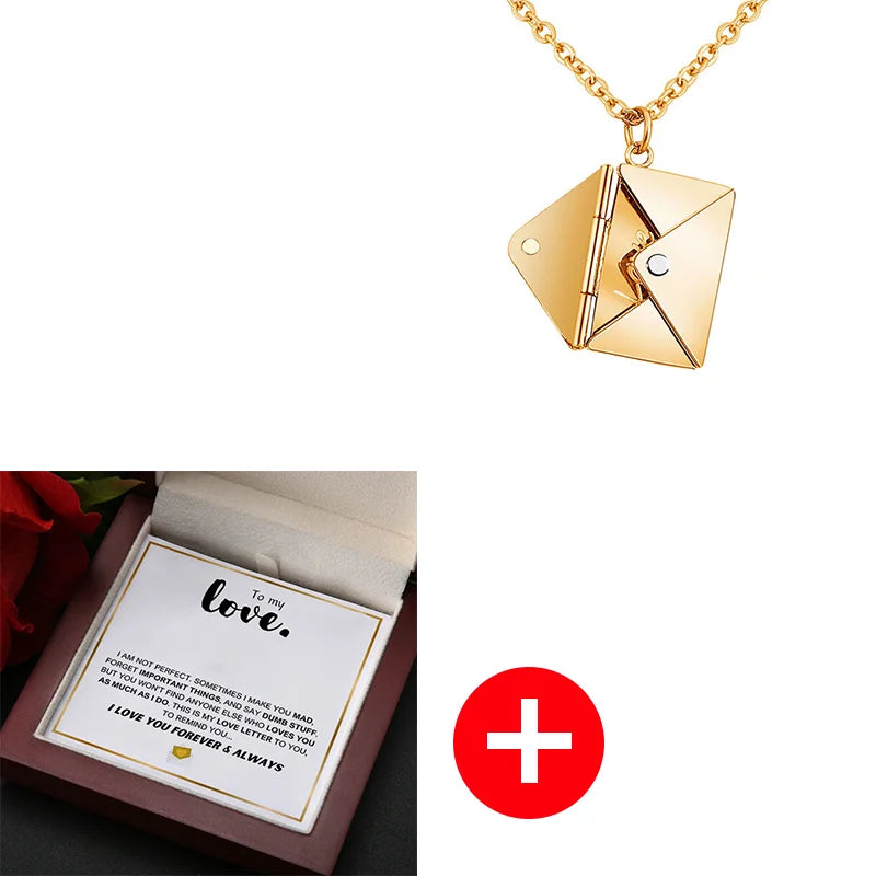 To My Love Necklace | Love Letter Necklace | Premium Led Gift Box Set ...