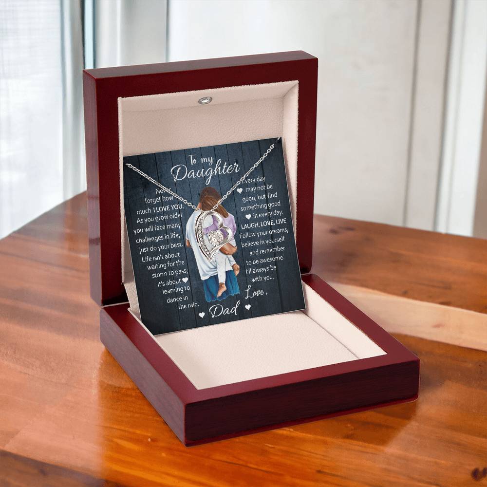 Unique Gift Idea For Daughter, Forever Love Necklace, Daughter Laugh L ...