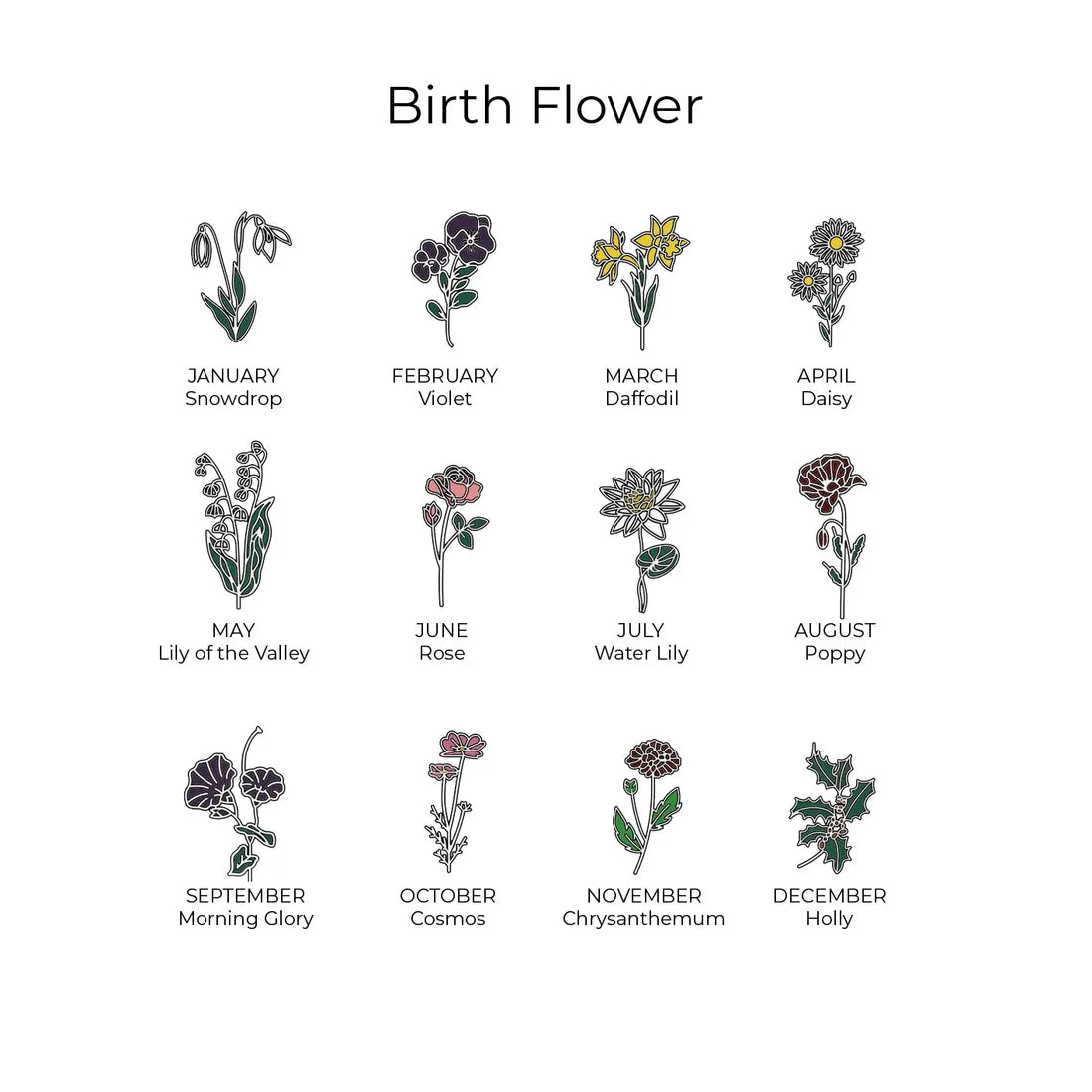 Personalised Birth Flower Bookmark – A Unique Blend of Elegance and Me ...