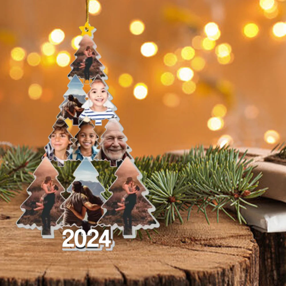 Acrylic Christmas Tree Ornament with Photos – A Personalized Holiday K ...