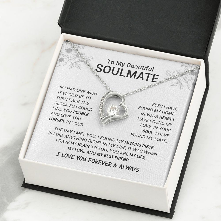 To My Beautiful Soulmate | I Have Found My Mate | Forever Love Necklac ...